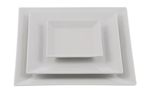 Square White China Hire | Allens Hire - Allens Hire