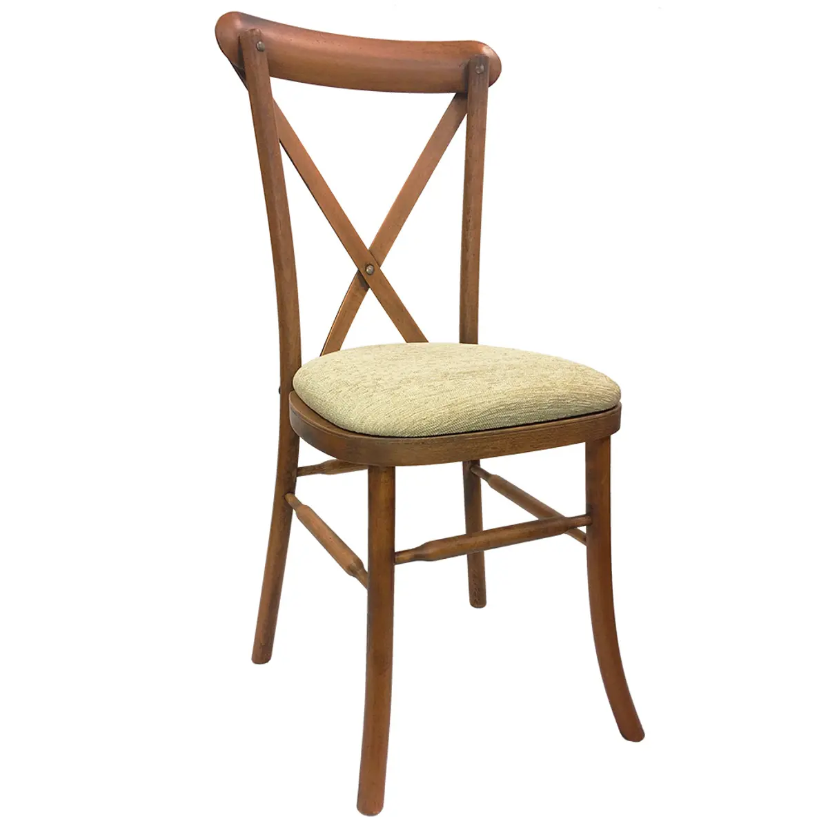 Antique Wood Crossback Chair - Antique Wood Crossback Chair - Allens Hire